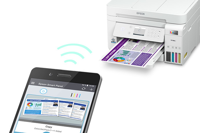 C11CJ61201 | EcoTank ET-3850 Wireless Colour All-in-One Cartridge-Free Supertank Printer with ...