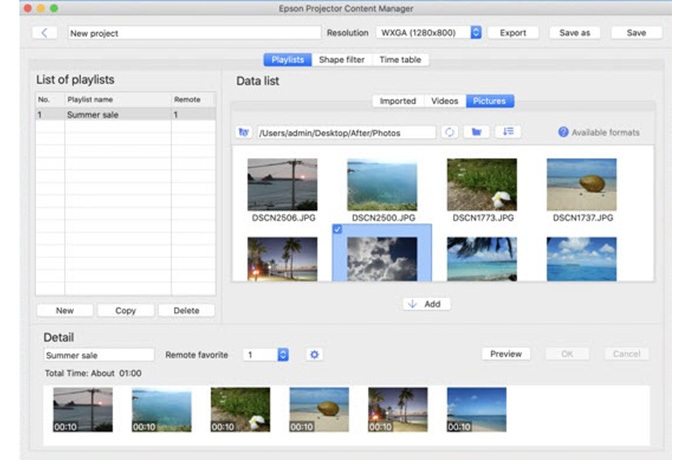 PROJCONTMNGRSW | Epson Projector Content Manager | Projector ...